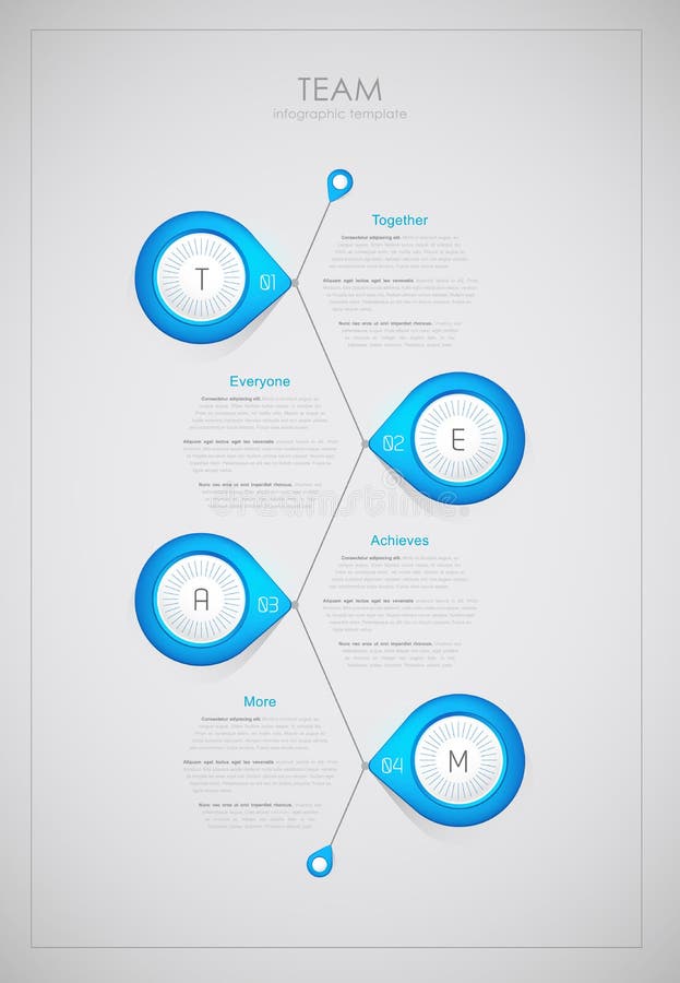 Team - Infographic Template Stock Vector - Illustration of brochure ...
