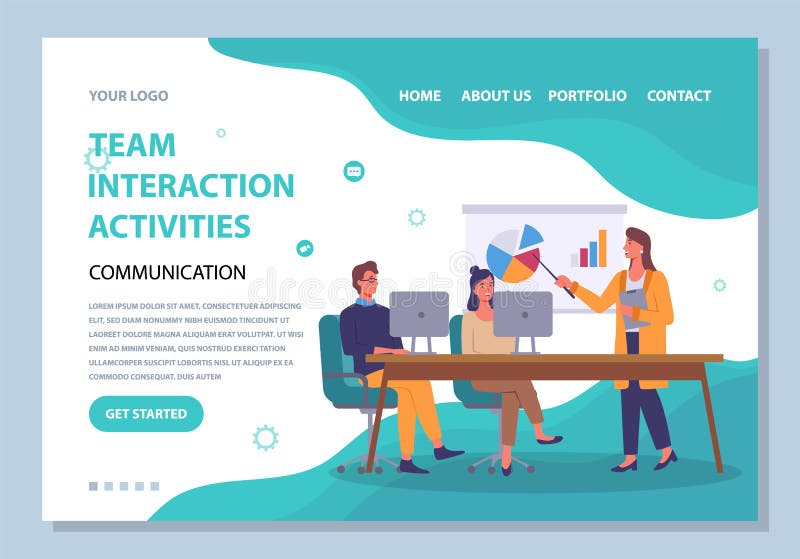 Team Interaction Activity, Meeting and Teambuilding Concept. Boss ...