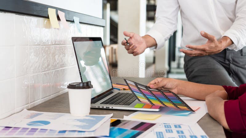 Team Job Businessmans Crew Creative Working with New Startup Project ...