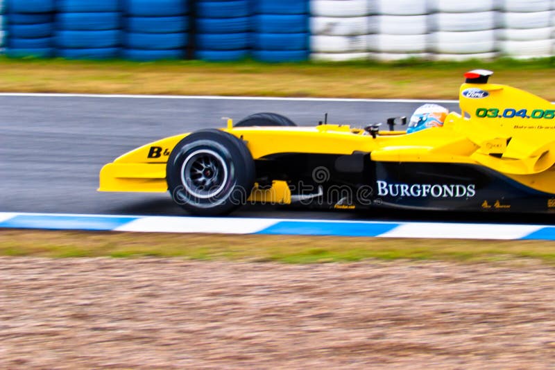 Team Jordan F1, Robert Doornbos , 2004 Editorial Stock Image - Image of ...