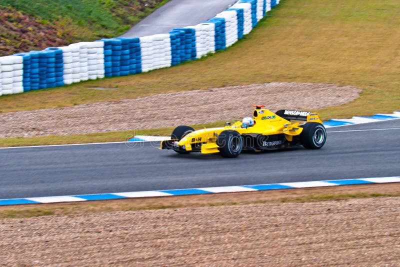 Team Jordan F1, Robert Doornbos , 2004 Editorial Stock Image - Image of ...