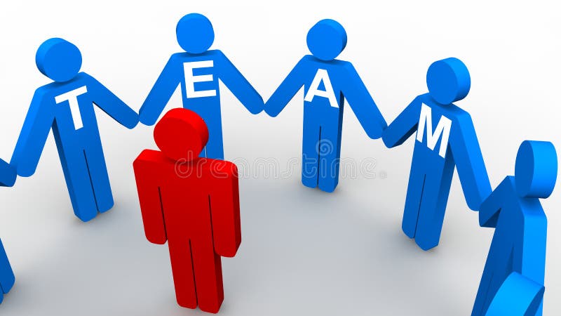 Team Leader stock illustration. Illustration of connection - 17805137