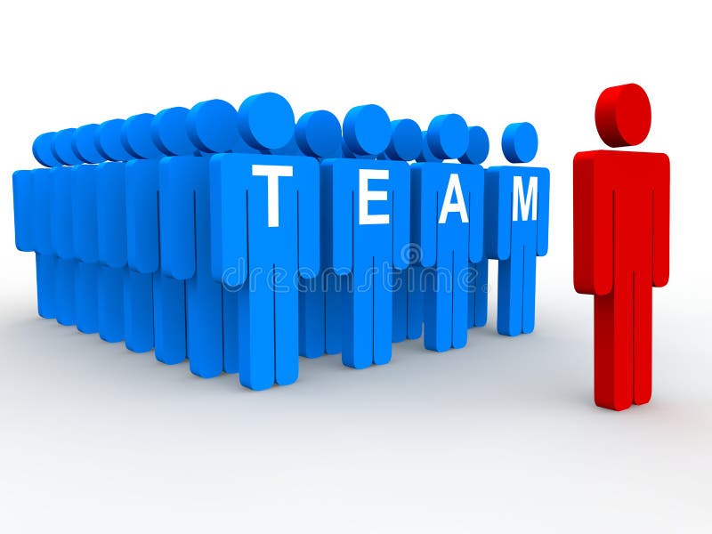Team Leader stock illustration. Illustration of competition - 17805146