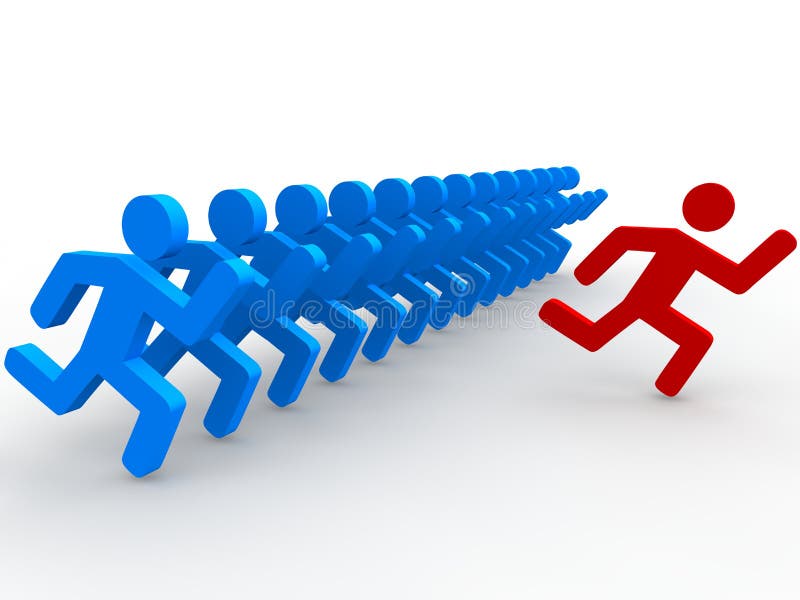 Team Leader stock illustration. Illustration of dimensional - 17805170