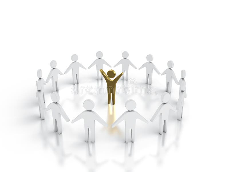 Team leader stock photo. Image of leader, people, render - 23912284