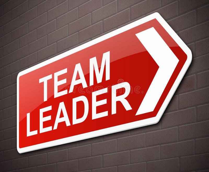 Team leader concept. stock illustration. Illustration of conceptual ...