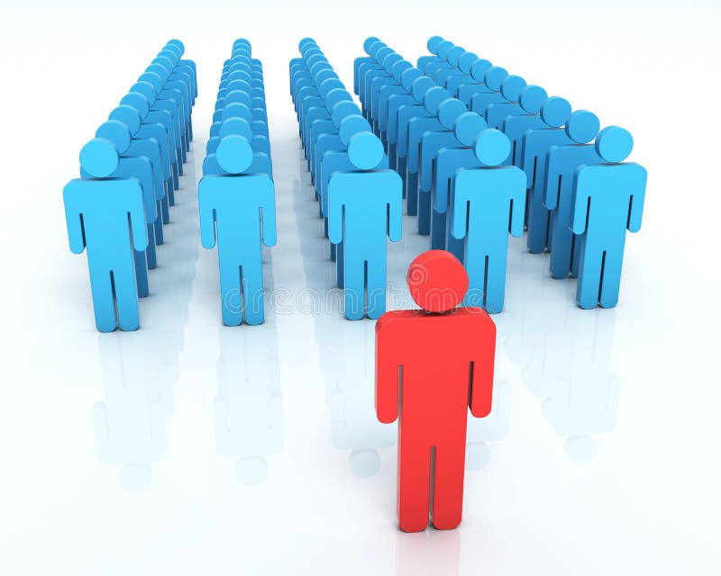 Team Leader concept stock illustration. Illustration of communication ...