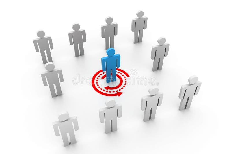 Team leader stock illustration. Illustration of relationship - 46227494