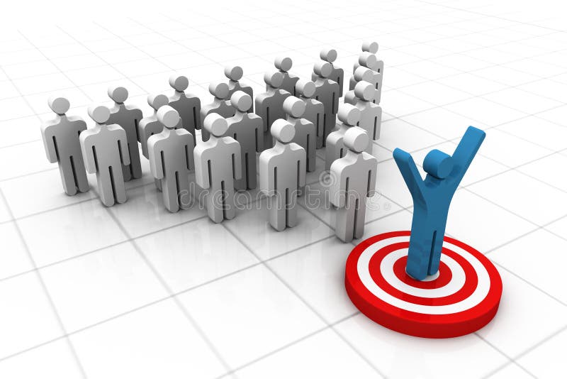 Team leader stock illustration. Illustration of individuality - 44455473