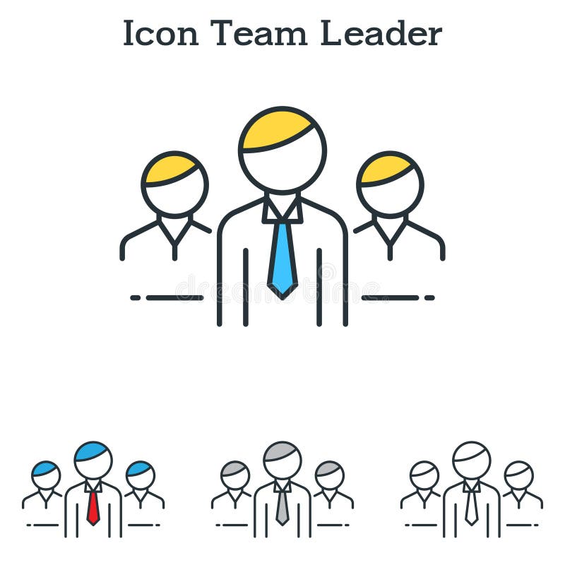 Team Leader Icon. Flat Design. Stock Illustration - Illustration of ... Team Leader Icon. Flat Design. Stock Illustration - Illustration of ...