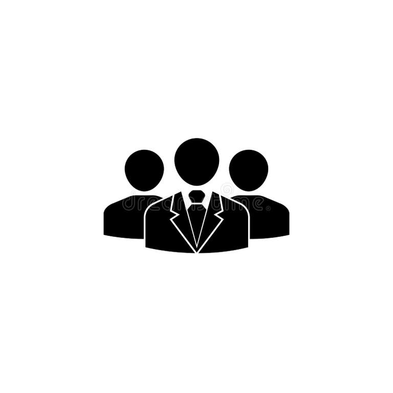 Team Leader Solid Icon, People, Business Stock Vector - Illustration of ...