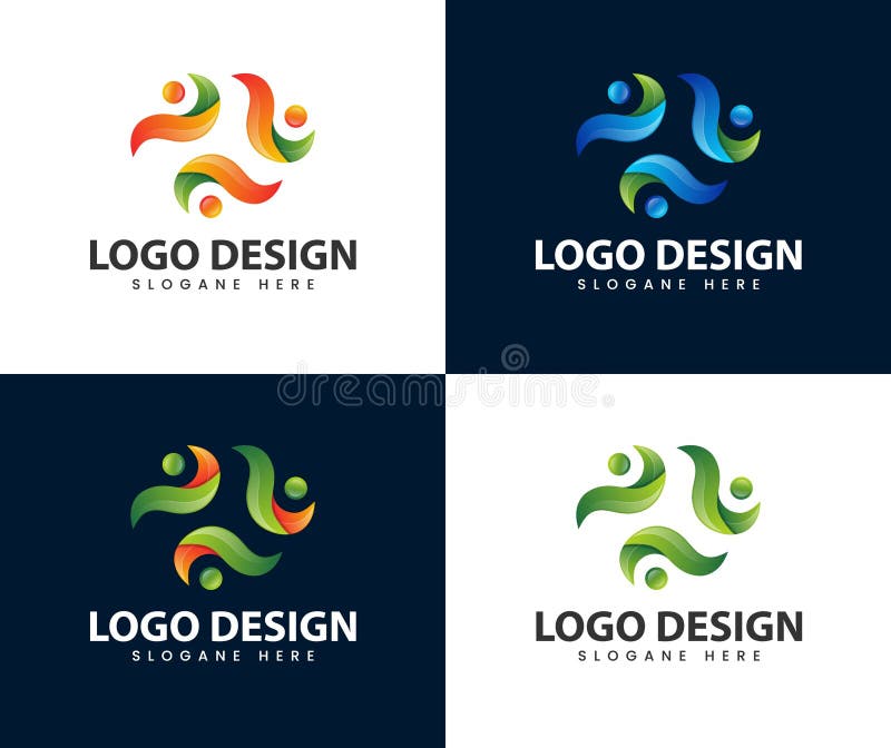 Team Logo Creative Three People Icon Community Partners Group Start Up ...