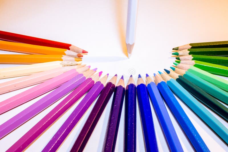 Team Management of Crayons. Stock Photo - Image of management, design ...