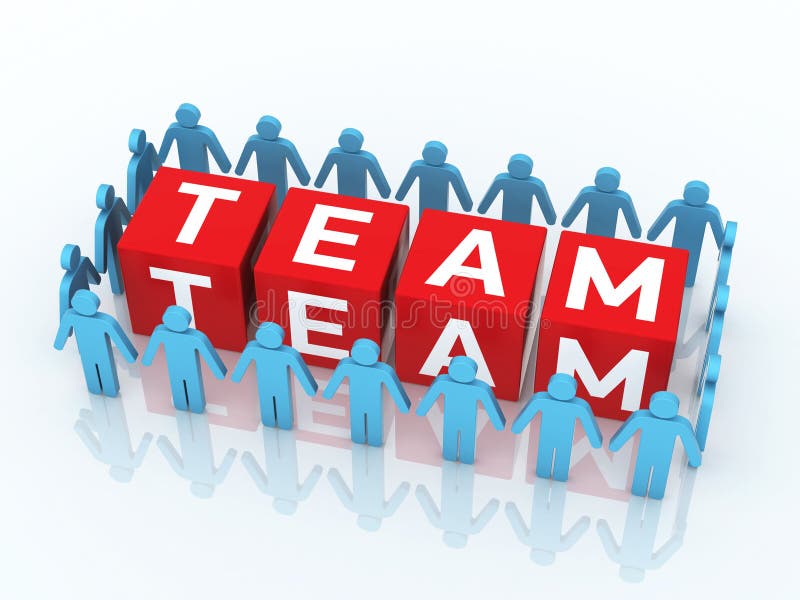Team Management stock illustration. Illustration of colored - 39491133