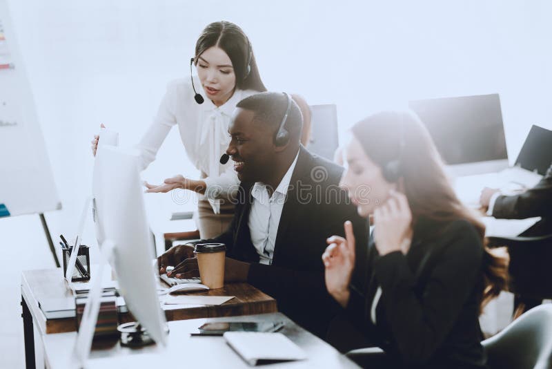 Team of Managers on Business Meeting in Office. Training in Office ...