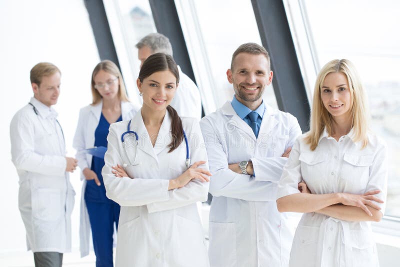 Team of medical doctors stock photo. Image of clinic - 287023642