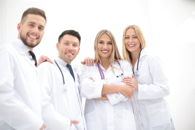 Team of Medical Professionals Looking at Camera, Smiling. Stock Image ...