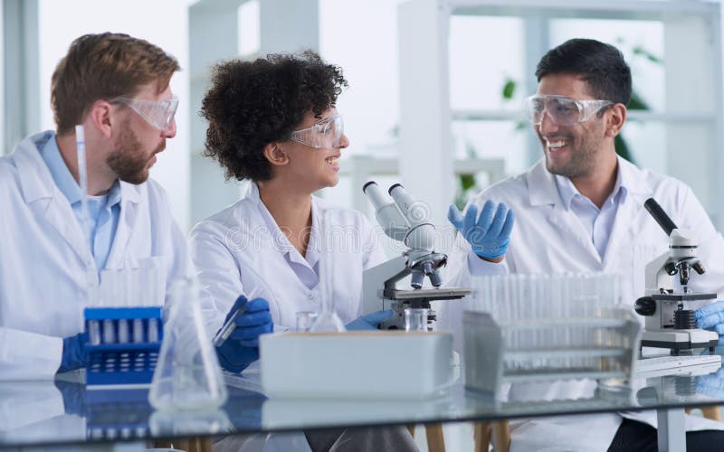 Team of Medical Research Scientists Working on Generation Experimental ...