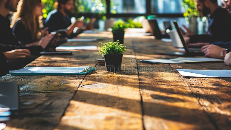 Team Meeting Discussing Deadlines and Work Progress in an Inspiring ...