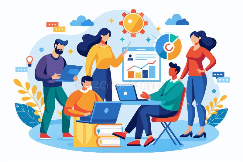 Project Progress and Workflow at Work. a Man Completes Tasks Step by ...