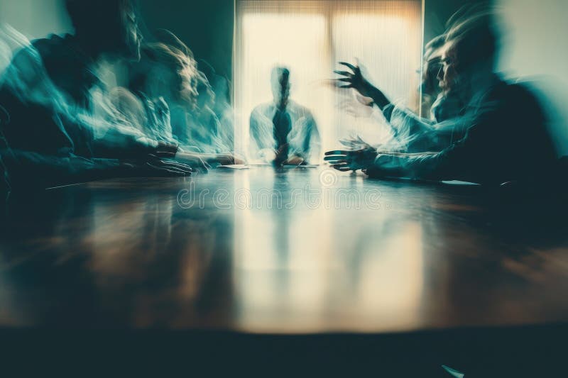 Team Members Engaged in Discussion at Table Stock Photo - Image of ...