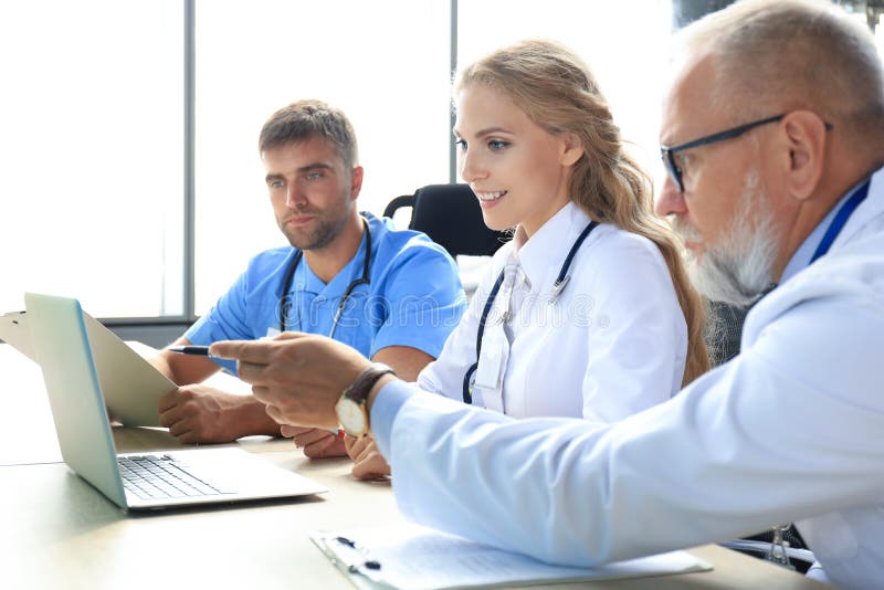 Team of Modern Doctors Discussing the Problems Stock Photo - Image of ...