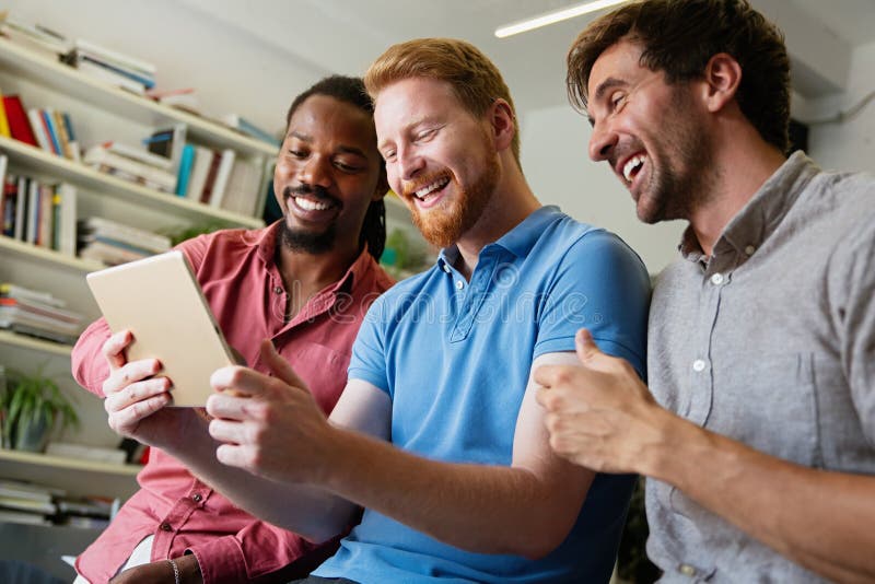 Team of Multiethnic Creative Marketing Experts Brainstorming during ...