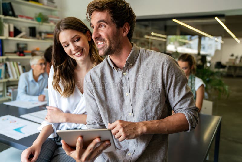 Team of Multiethnic Creative Marketing Experts Brainstorming during ...