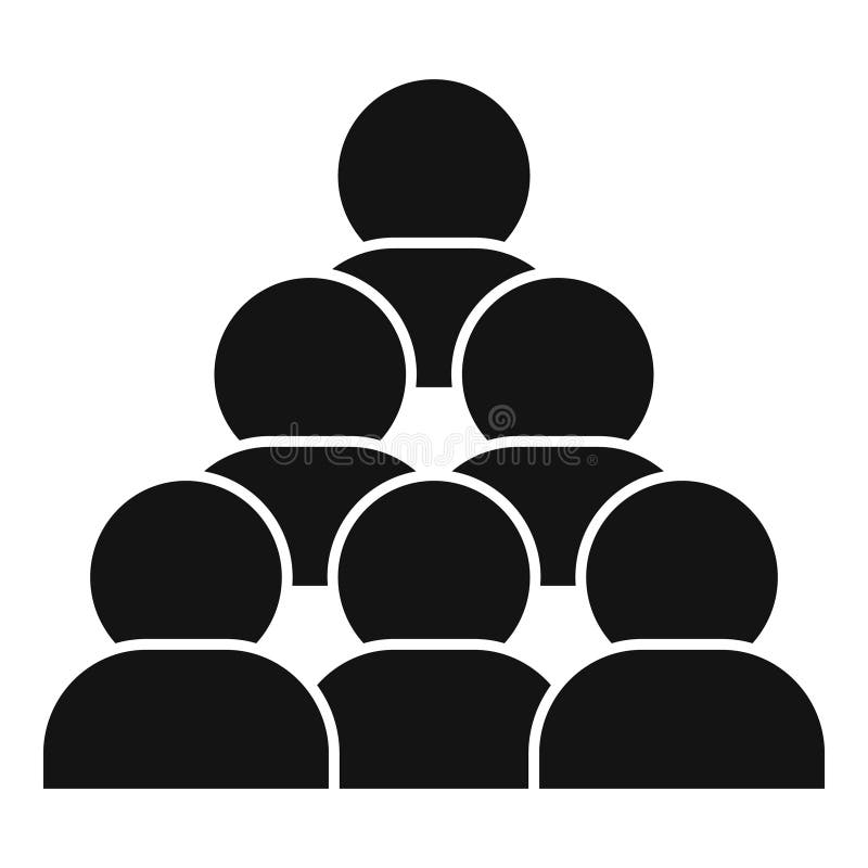 Team of Nine People Creating a Network with Leader on Top Stock Vector ...