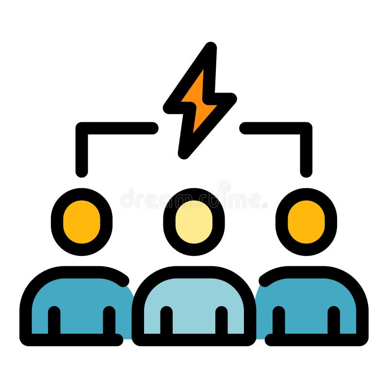 Team Opportunity Icon Color Outline Vector Stock Vector - Illustration ...