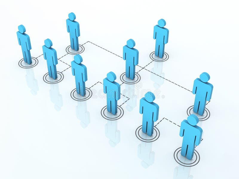 Team organization chart stock illustration. Illustration of executive ...