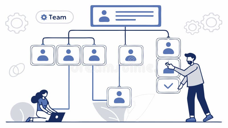 Departmental Organizational Chart Stock Illustrations – 26 Departmental ...