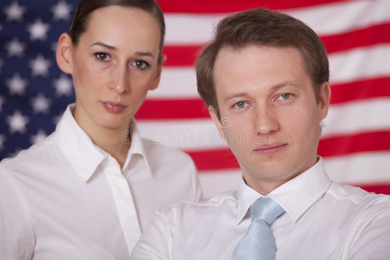 Team over american flag stock image. Image of campaign - 13089977