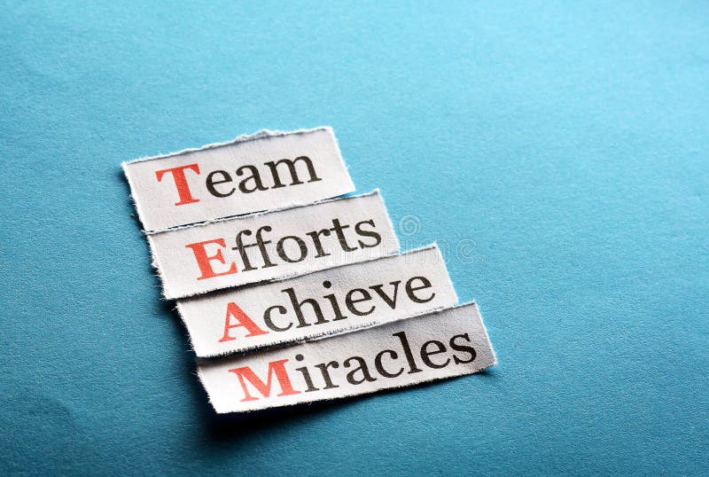 Acronym of TEAM stock photo. Image of note, idea, explaining - 25166536