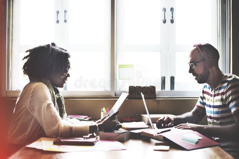 Team Partner Communication Connection Devices Concept Stock Photo ...