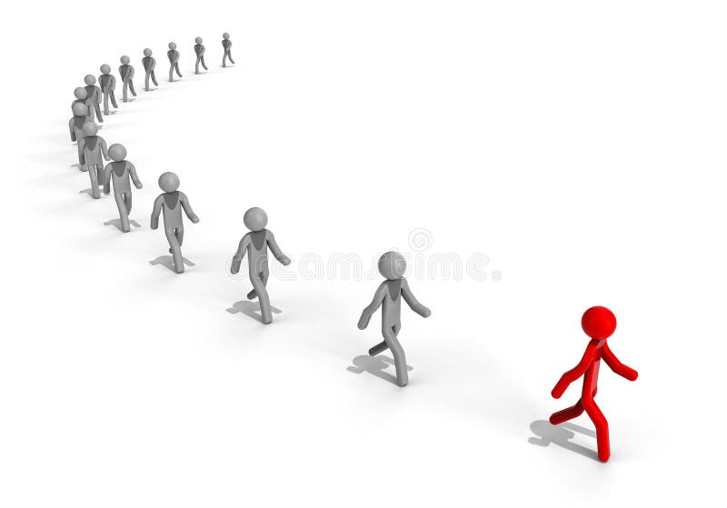 People Marching Making Progress Path Stock Illustrations – 1 People ...