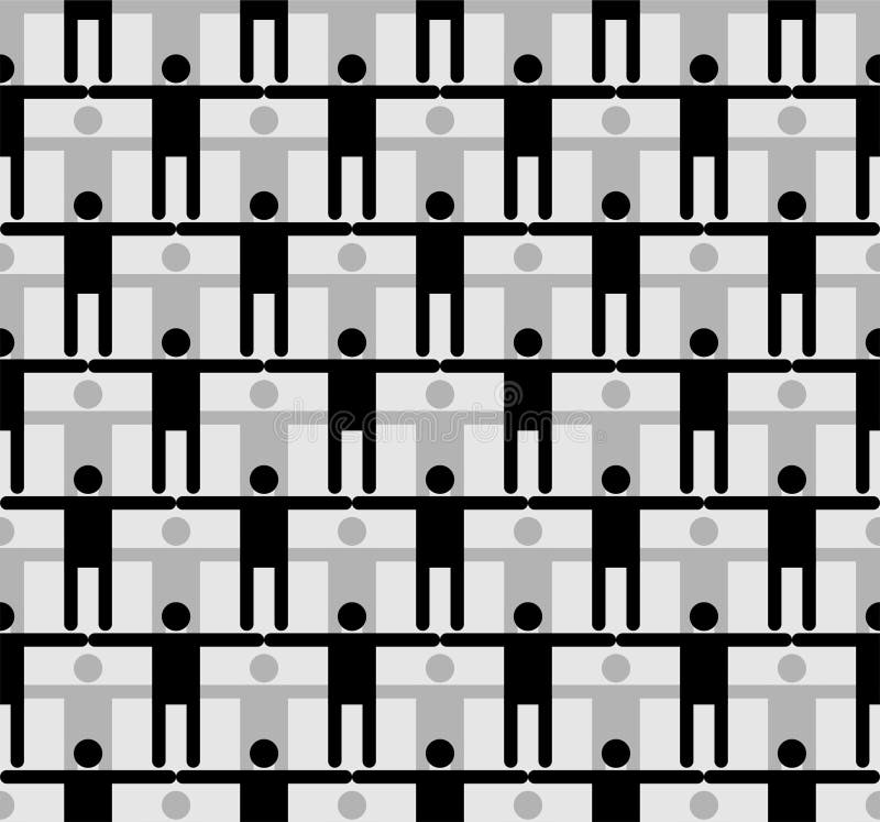 Team Pattern Seamless. People Holding Hands Background Stock Vector ...