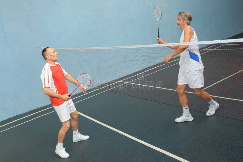 Team People and Badminton Game Stock Image - Image of training, active ...