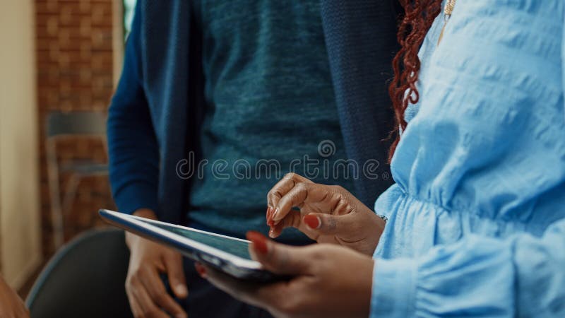 Team of People Examining Business Data Stock Image - Image of business ...