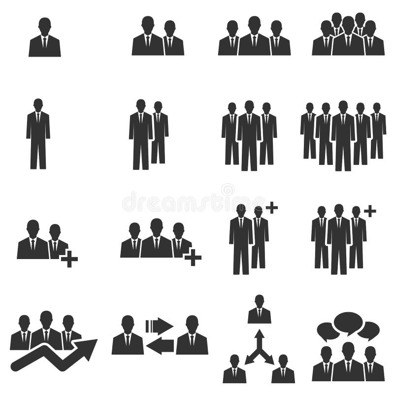 Team People icon stock vector. Illustration of head, partnership - 66542081