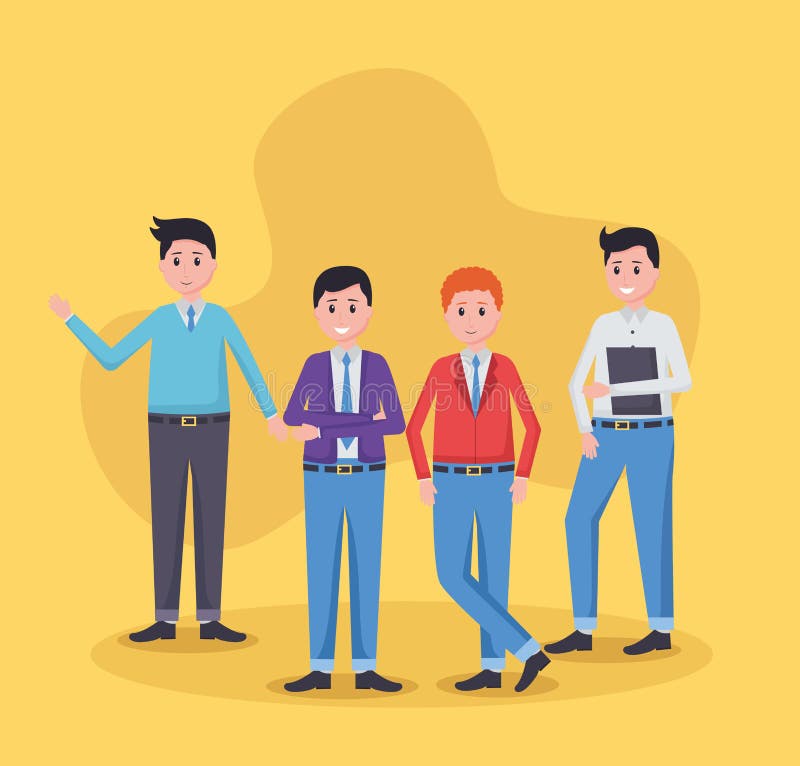 Team people office stock illustration. Illustration of meeting - 145789319