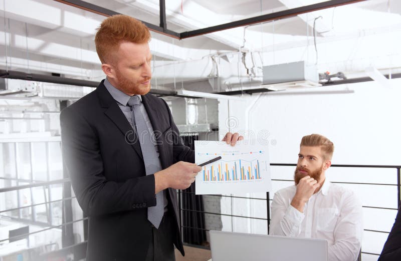 Team of People Work Together on Company Statistics. Concept of Teamwork ...