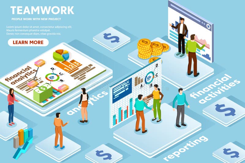 Team of People Working on Innovative Business Project in Virtual Office ...