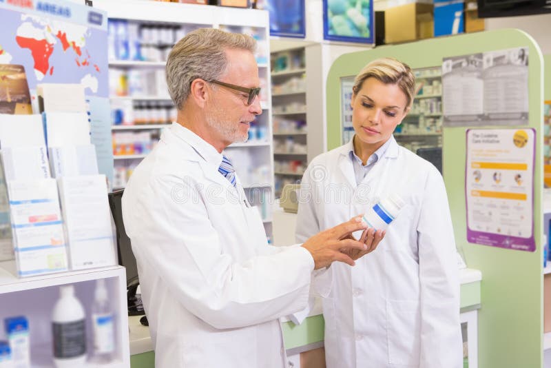 Team of Pharmacists Speaking about Medication Stock Photo - Image of ...