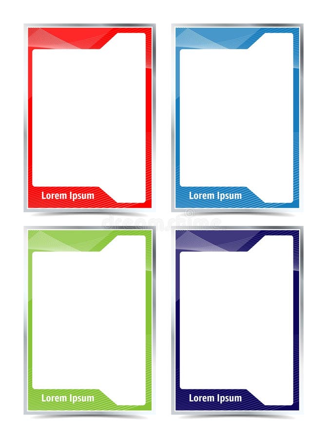 Game Cards Picture Frame Template Techno Stock Illustrations – 20 Game ...