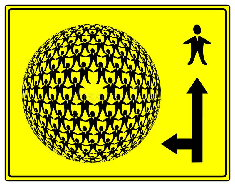 Team Player Oder Starke Einzelperson Stock Abbildung - Illustration von ...