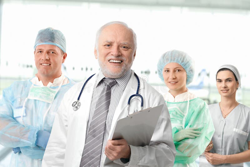 Team Portrait of Medical Professionals Stock Image - Image of healing ...