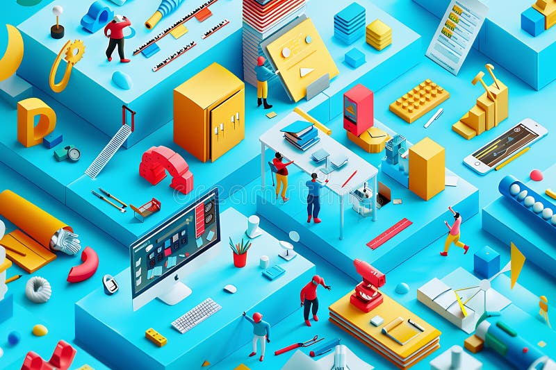 A Team Poster Showcasing Elements of Innovation and Collaboration in an ...