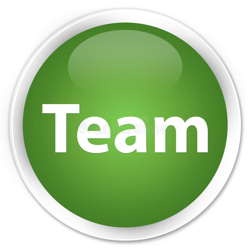 Team Premium Soft Green Round Button Stock Illustration - Illustration ...