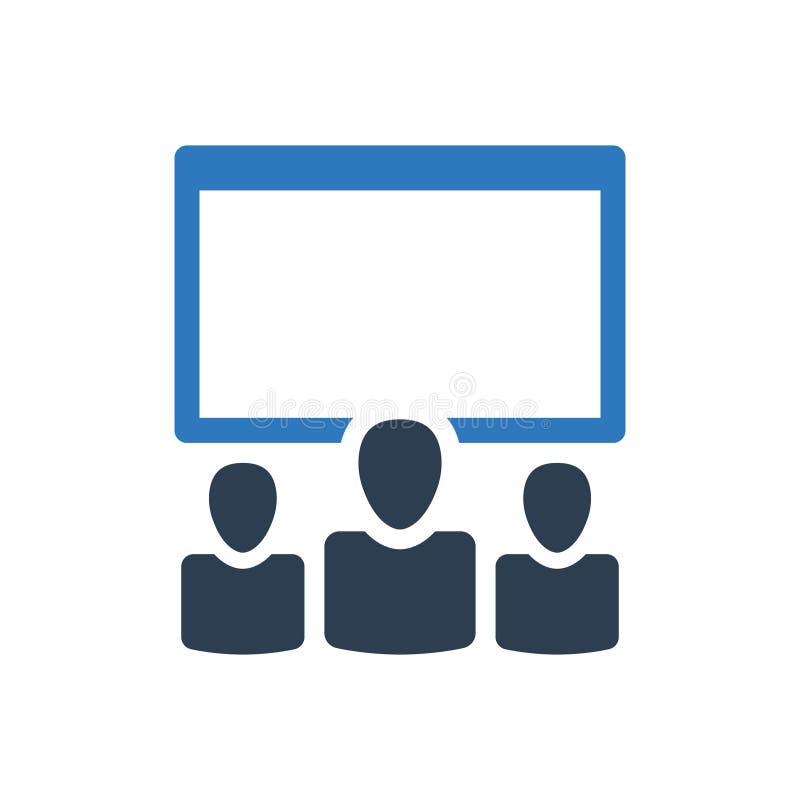 Presentation Board Icon - Team People Group Icon Stock Vector ...